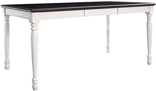 Crosley Furniture Shelby Dining Table, Expandable, Distressed White