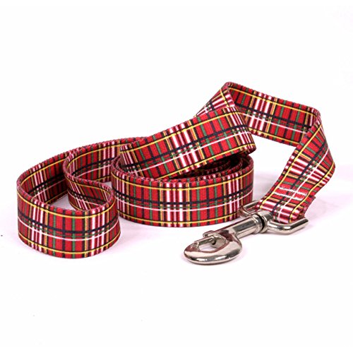 Yellow Dog Design Standard Lead, Tartan Red, 1" x 60" (5 ft.)