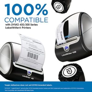 Aegis - Compatible Direct Thermal Labels Replacement for DYMO 30323 (2-1/8" X 4") Shipping & Postage - Use with Labelwriter 450, 450 Turbo, 4XL Printers (12 Rolls)