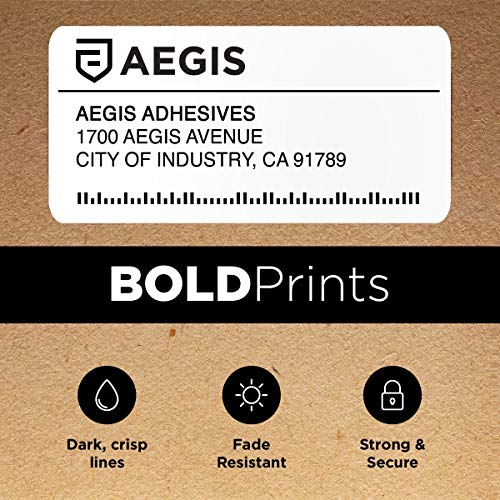 Aegis - Compatible Direct Thermal Labels Replacement for DYMO 30323 (2-1/8" X 4") Shipping & Postage - Use with Labelwriter 450, 450 Turbo, 4XL Printers (12 Rolls)