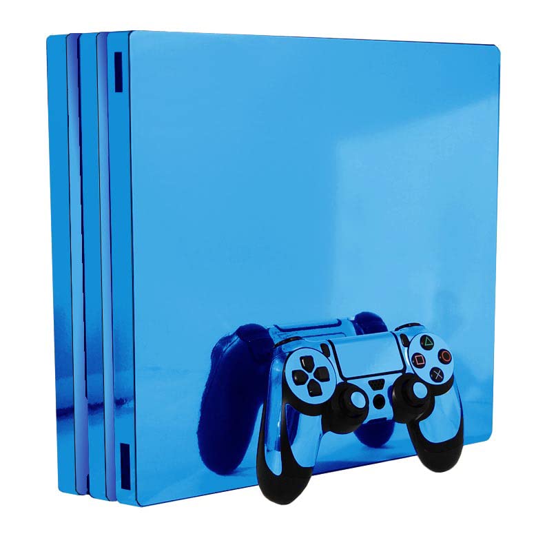 Sky Chrome Mirror - Vinyl Decal Mod Skin Kit by System Skins - Compatible with Playstation 4 Pro Console