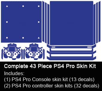 Sky Chrome Mirror - Vinyl Decal Mod Skin Kit by System Skins - Compatible with Playstation 4 Pro Console