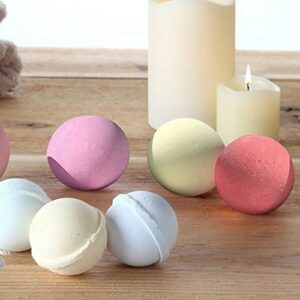 Warmbuy 12 Pcs DIY Metal Bath Bomb Molds, Set of 6