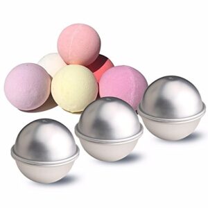 Warmbuy 12 Pcs DIY Metal Bath Bomb Molds, Set of 6