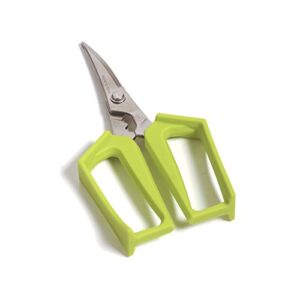 nisaku njp880-grn seafood & shellfish scissor made from tomita (est. 1960) japanese stainless steel, 4", green