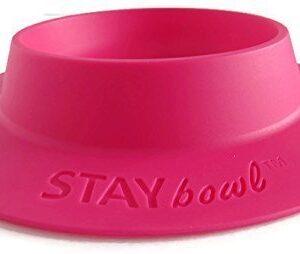 STAYbowl Tip-Proof Bowl for Guinea Pigs and Other Small Pets - Fuchsia (Pink) - Large 3/4 Cup Size New