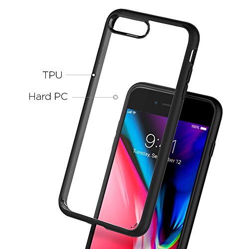 Spigen Ultra Hybrid [2nd Generation] Designed for iPhone 8 Plus Case (2017) / Designed for iPhone 7 Plus Case (2016) - Black