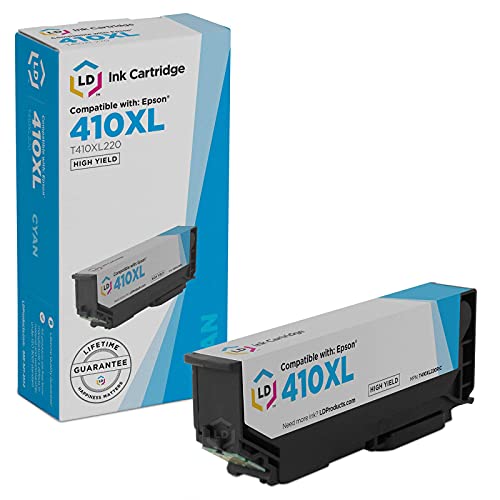 LD Remanufactured Ink Cartridge Replacement for Epson 410XL T410XL220 High Yield (Cyan)