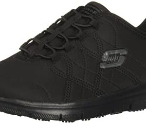 Skechers Women's Ghenter Srelt Work Shoe, Black, 8.5 M US