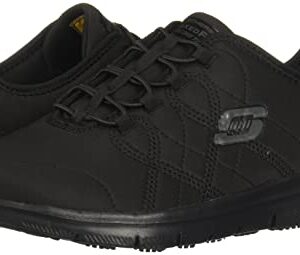 Skechers Women's Ghenter Srelt Work Shoe, Black, 8.5 M US