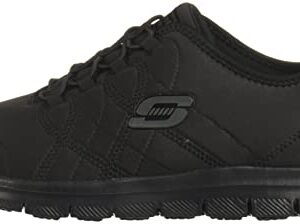 Skechers Women's Ghenter Srelt Work Shoe, Black, 8.5 M US