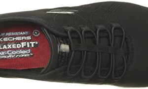 Skechers Women's Ghenter Srelt Work Shoe, Black, 8.5 M US