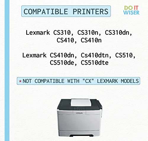 Do it Wiser Compatible Printer Toner Cartridge Replacement for Lexmark 701HM 70C1HM0 - CS310n CS310dn CS410n CS410dn CS510de CS510dte (High Yield, Magenta)