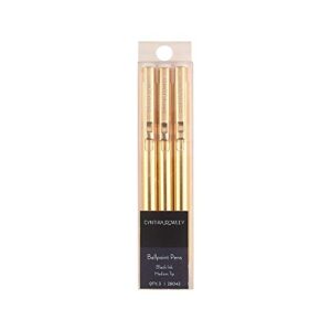 cynthia rowley 1548521 ballpoint retractable pens 3pk