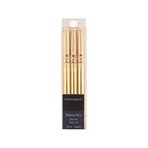 Cynthia Rowley 1548521 Ballpoint Retractable Pens 3Pk