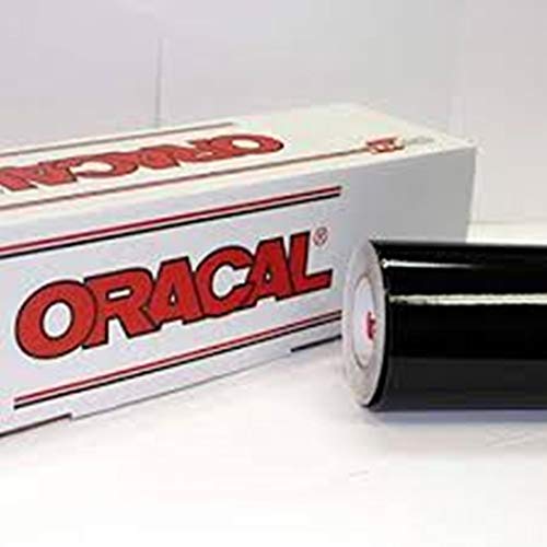 ORACAL 651 Permanent Adhesive Black Gloss Vinyl (12 Inches x 6 Feet)