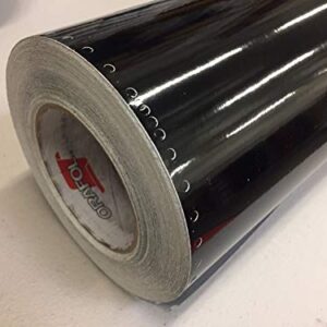 ORACAL 651 Permanent Adhesive Black Gloss Vinyl (12 Inches x 6 Feet)