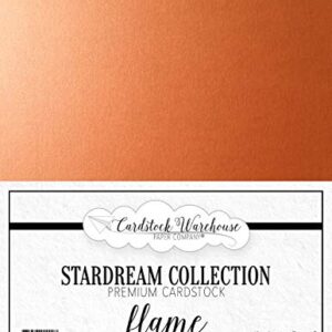 Flame Orange Stardream Metallic Cardstock Paper - 8.5 X 11 Inch - 105 Lb. / 284 Gsm Cover - 25 Sheets From Cardstock Warehouse