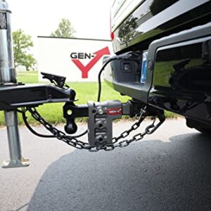 GEN-Y GH-1723 MEGA-Duty 3" Shank 6" Drop Hitch Combo with GH-0161 Versa-Ball & GH-0162 Pintle Lock | 3.5K Tongue Weight | 32K Towing Capacity