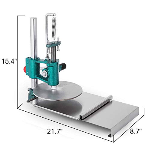 INTBUYING Household Pizza Dough Pastry Manual Press Machine 7.8 inch pizza dough maker Stainless Steel kitchen tool pizza press machine