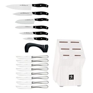 j. a. henckels international definition 16-piece knife block set (white)