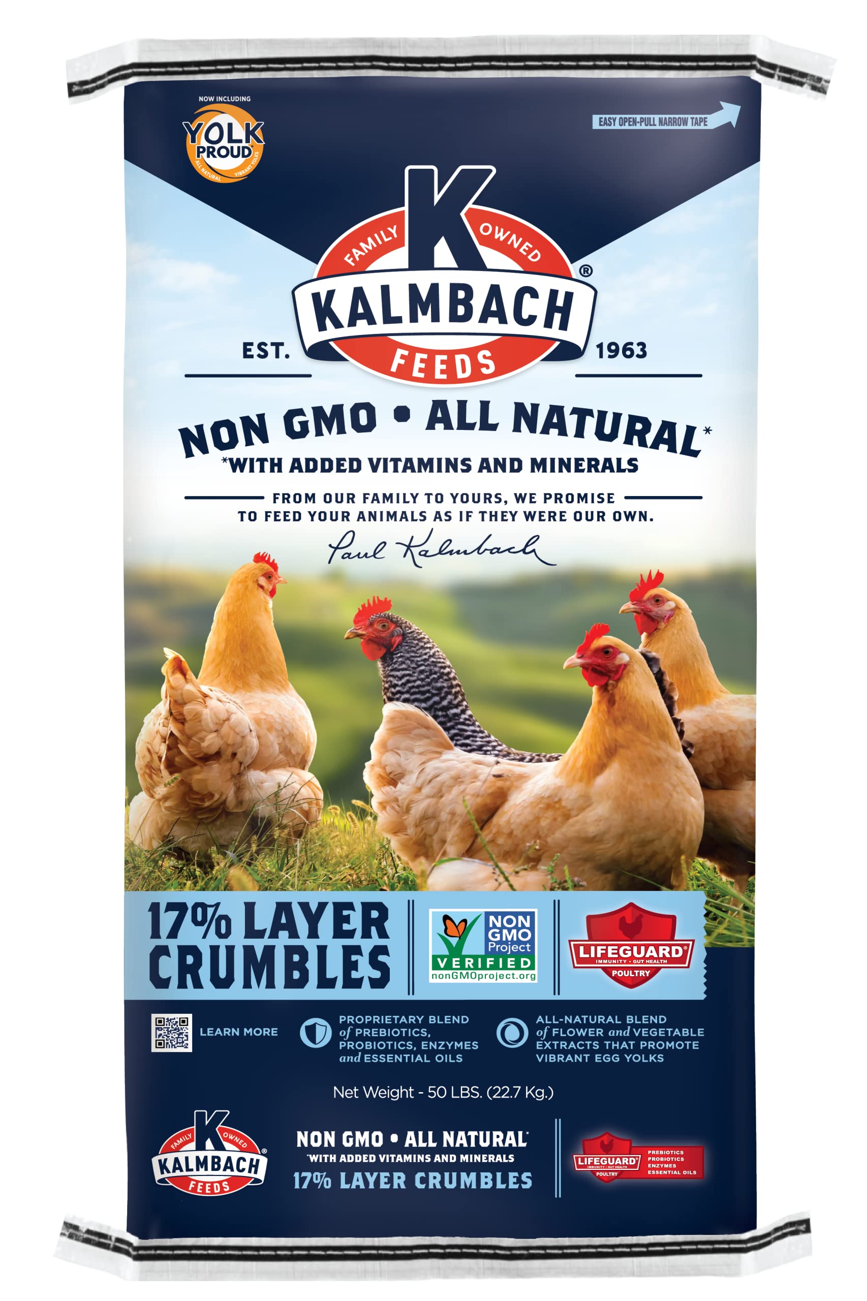 Kalmbach Feeds 1 Piece Layer Crumbles, 50 Lb