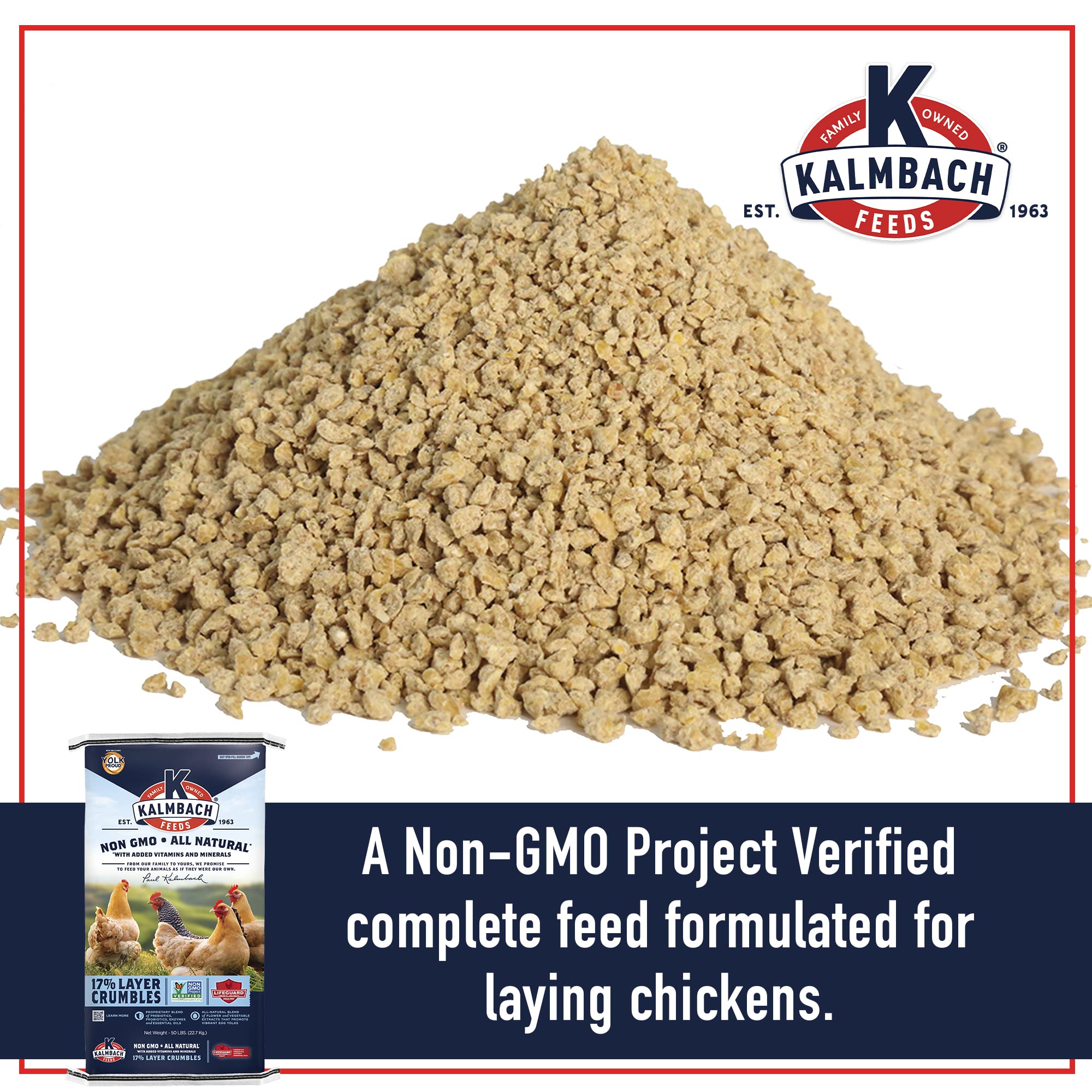 Kalmbach Feeds 1 Piece Layer Crumbles, 50 Lb