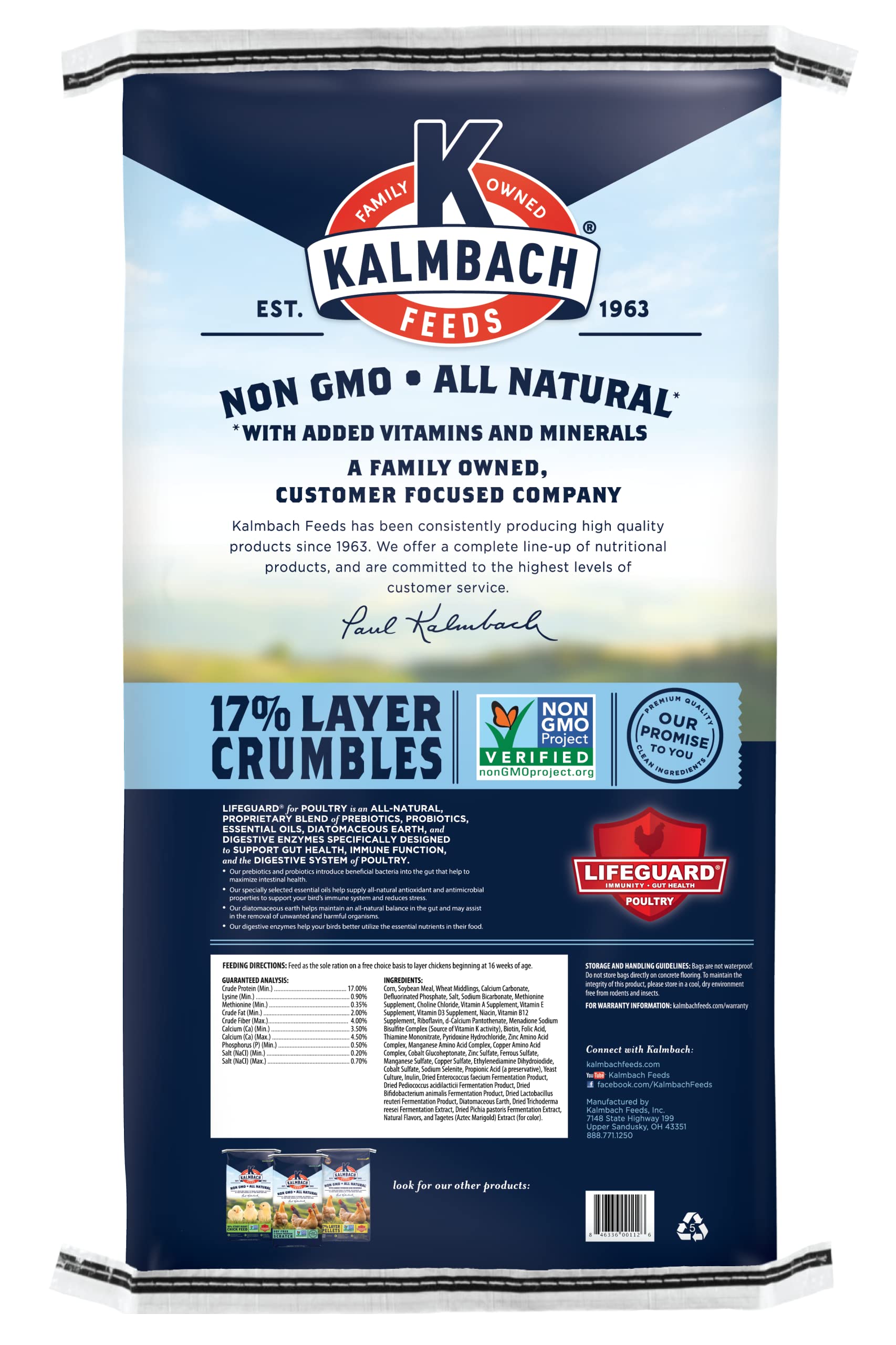 Kalmbach Feeds 1 Piece Layer Crumbles, 50 Lb