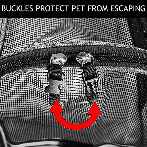 Ess and Craft Pet Carrier Airline Approved | Side Loading Travel Bag with Sturdy Bottom & Fleece Cushion | Ventilated Pouch with Top Handle, Shoulder Strap & Zipper Locks | for Dogs, Cats & Others