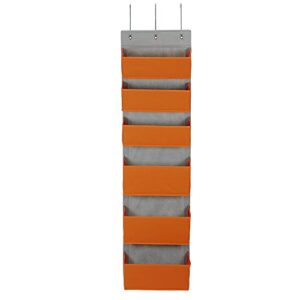 household essentials 2168-1 over-the- over-the-door organizer, orange