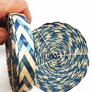 Bonka Bird Toys 1228 40ft Braided Palm Leaf Rope. (Blue.)