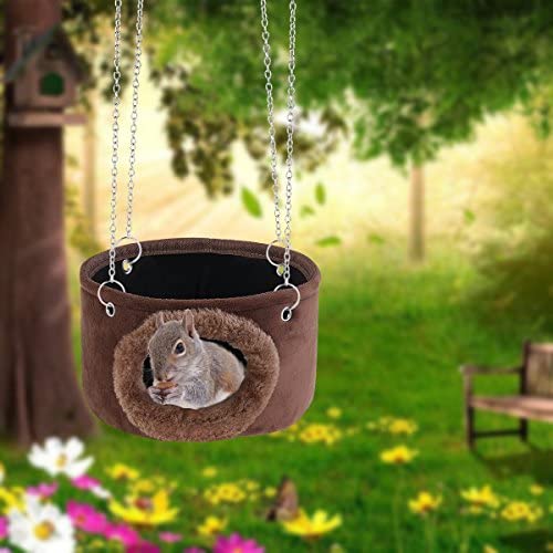 WINOMO Pet Hammock Hamster Hanging Toy Snuggle Hut for Squirrel, Chinchilla, Guinea, Pig, Rat, Mice, Small