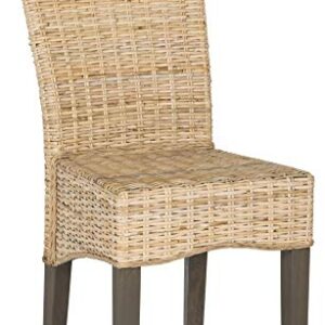 Safavieh Home Collection Ozias Grey Wicker 18-inch Dining Chair