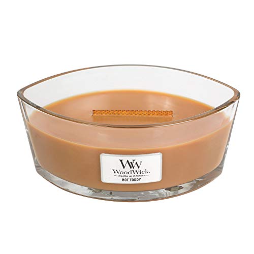 WoodWick Ellipse Scented Candle, Hot Toddy, 16oz | Up to 50 Hours Burn Time