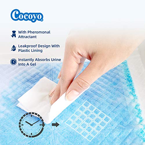 COCOYO Best Value Dog Training Pads, 22" by 22", 200 Count, BLUE