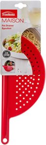 trudeau maison pot drainer 12", red