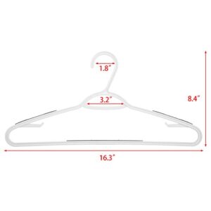 30 Pack Bendable Plastic Hangers Light-Weight Non-Slip Clothes/Suit Hangers(Grey)