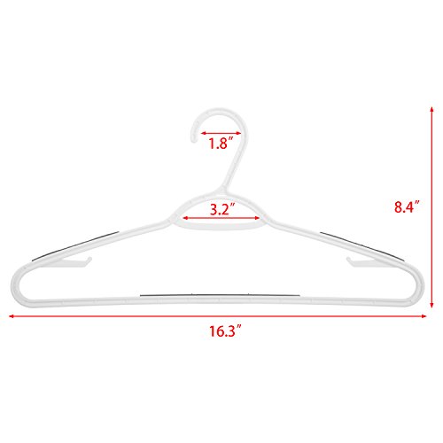 30 Pack Bendable Plastic Hangers Light-Weight Non-Slip Clothes/Suit Hangers(Grey)