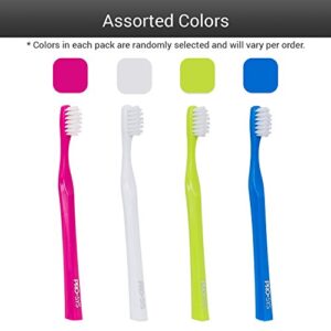 PRO-SYS® Adult Tapered Soft Toothbrush (Colorful 4-Pack) - ADA Accepted, Made with Soft Dupont™ bristles