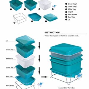 4-Tray Worm Compost Kit