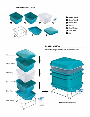 4-Tray Worm Compost Kit