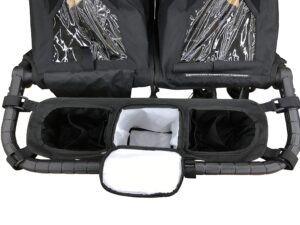 double stroller organizer for bob duallie and baby jogger city mini gt black