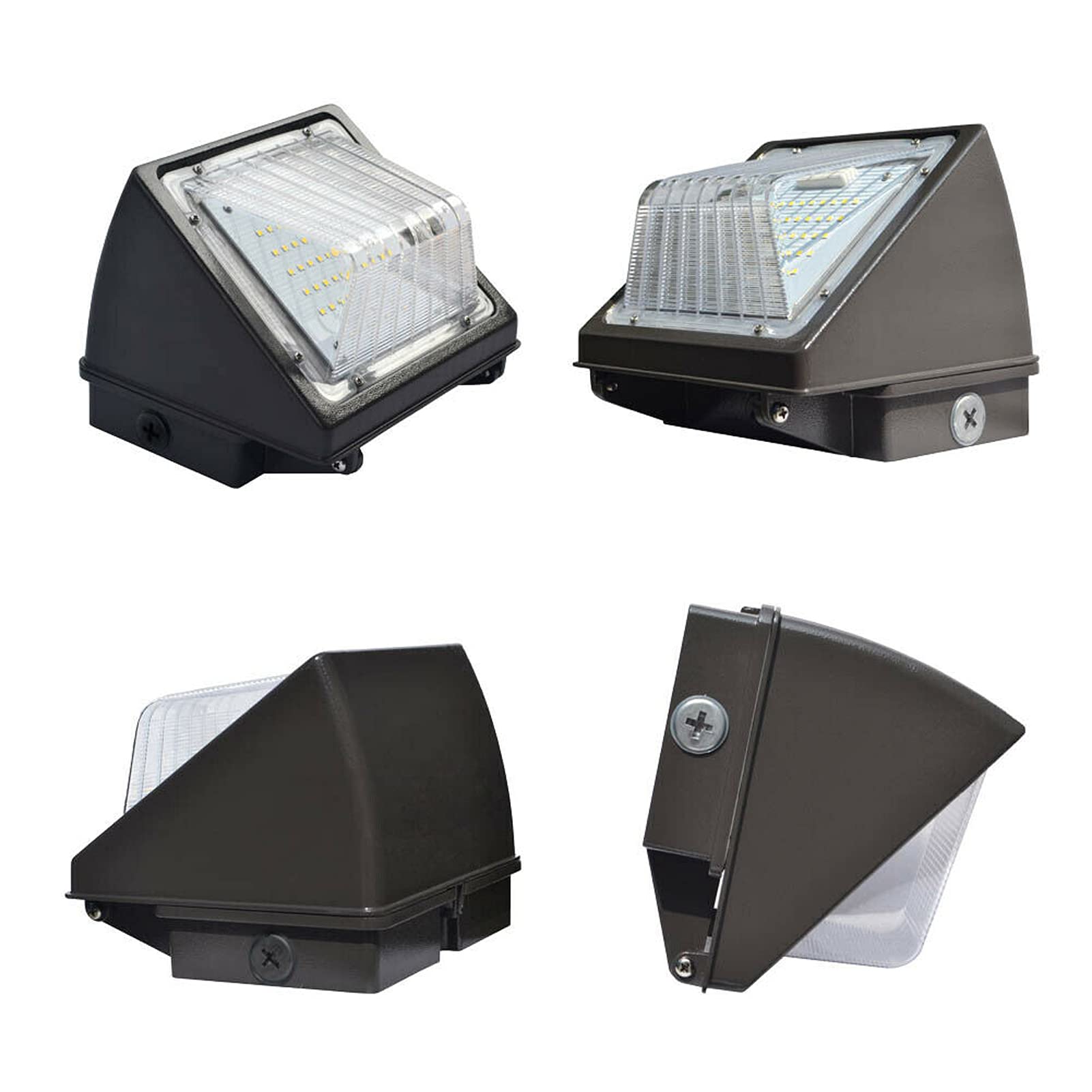 Yaolite LED Wall Pack Light 15w, Outdoor Commercial and Industrial Lighting, 1950 Lumens, 100-120W HPS/HID Replacement, 5000K (Crystal White Glow), IP65 Waterproof, ETL & DLC Qualified