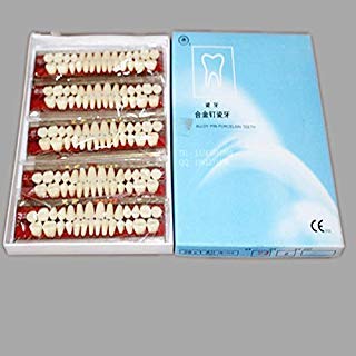 East Dental Alloy Pin Porcelain Teeth Dental Materials Colors Shade Guide Upper Teeth,