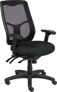 eurotech seating apollo high multifunction chair, black