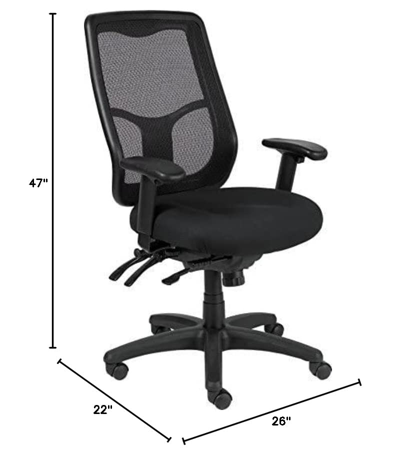 Eurotech Seating Apollo High Multifunction Chair, Black