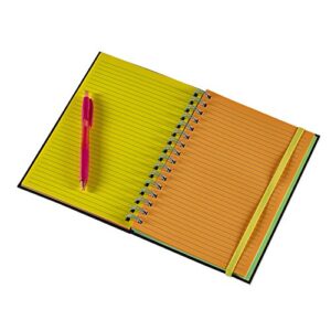 Astrobrights Twin Wire Journal, 6.5” x 8.5”, Multi-Color Ruled Pages, 180 Pages(99728)