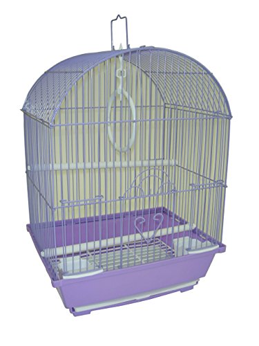 YML A1104PUR Round Top Style Small Parakeet Cage, 11 x 9 x 16