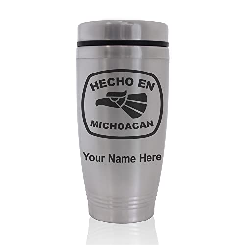 SkunkWerkz Commuter Travel Mug, Hecho En Michoacan, Personalized Engraving Included