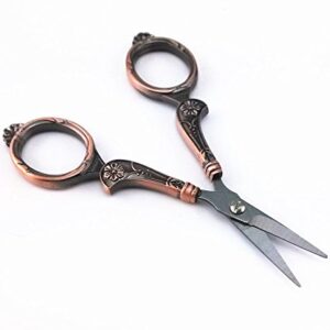 yueton Vintage European Style Needlework Embroidery Scissors (Copper)